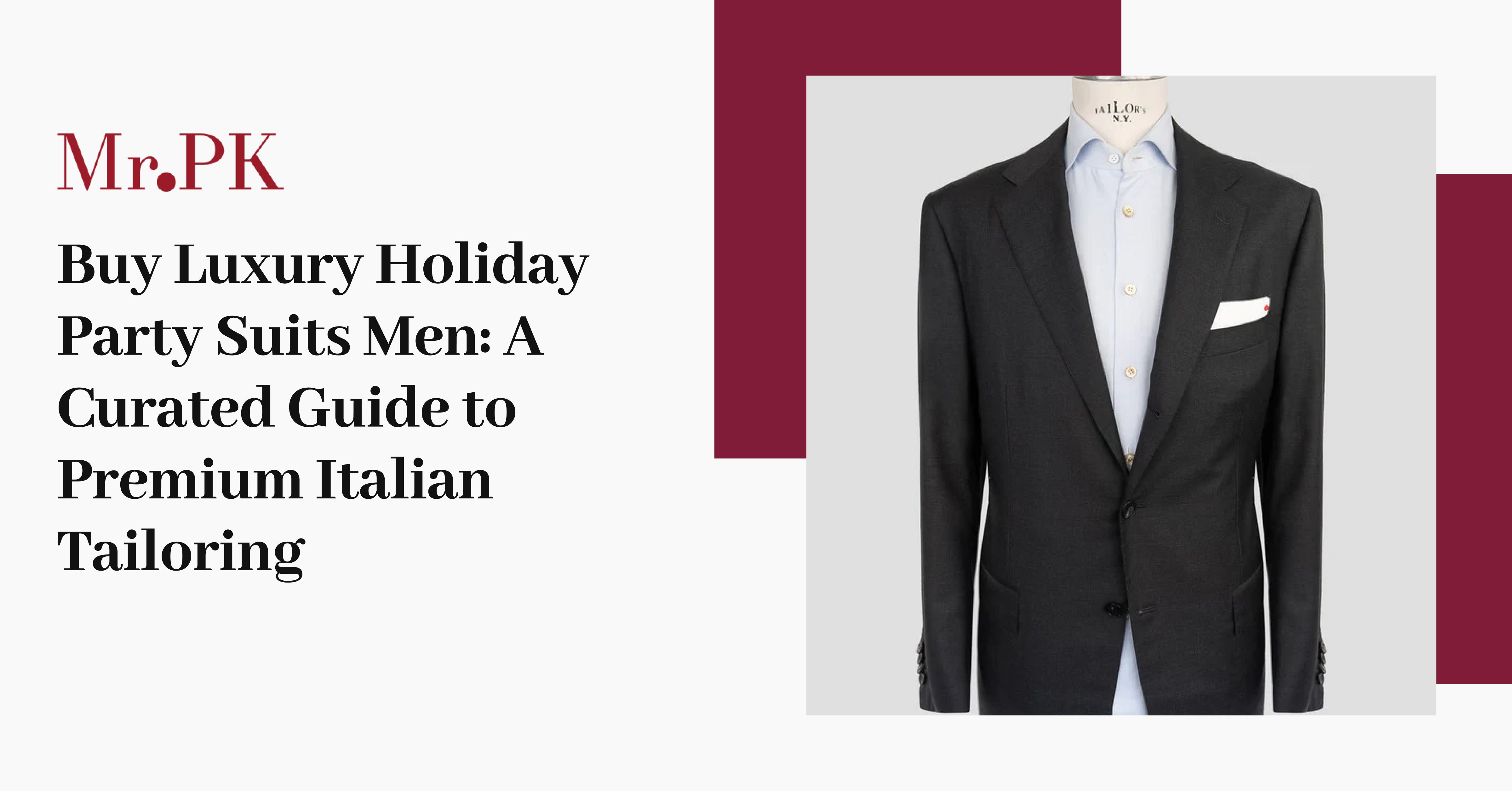 Buy Luxury Holiday Party Suits Men: A Curated Guide to Premium Italian ...